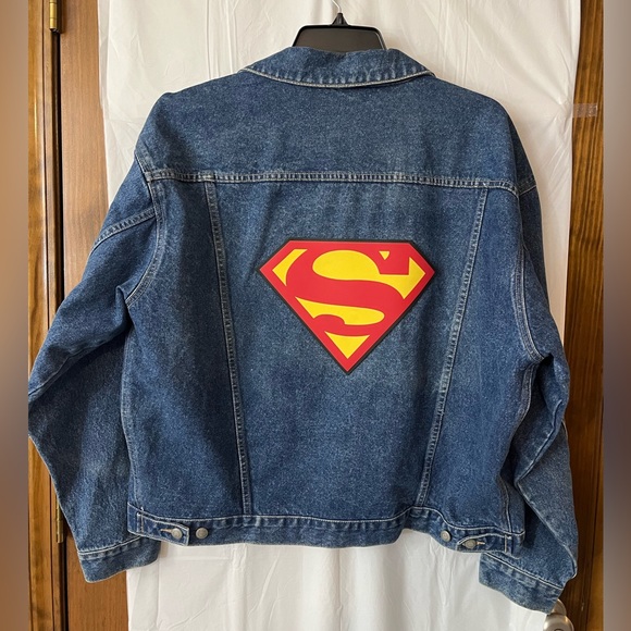 Warner Bros. | Jackets & Coats | Vintage Dc Superman Logo Warner Bros ...